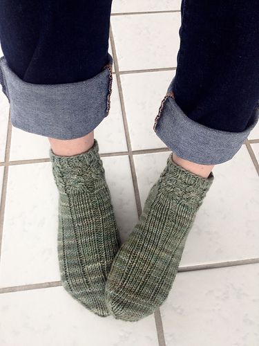 Ravelry: Entwined House Socks for Ladies pattern by Margaret MacInnis