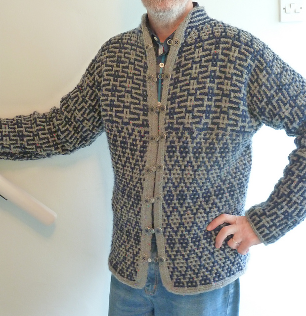 Ravelry: chrisfourfalcon's Mosaic bog jacket