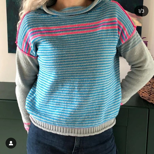 Ravelry: Striped Voronka Pullover pattern by Rebecca Yaker