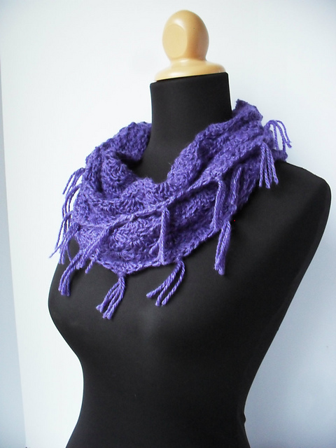 Ravelry: Lacey Bohemian Circle Scarf pattern by Chriss Smith