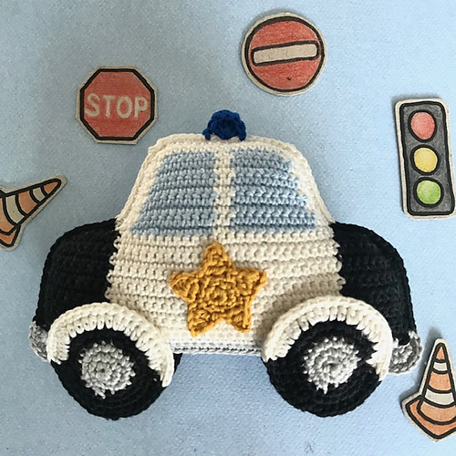 Ravelry: Taxi Cab & Police Car pattern by Christel Krukkert