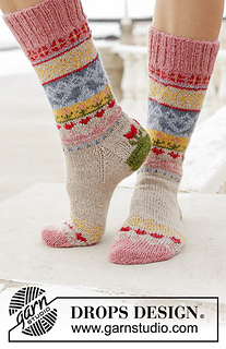 Ravelry: 189-23 Enchanted Socks pattern by DROPS design
