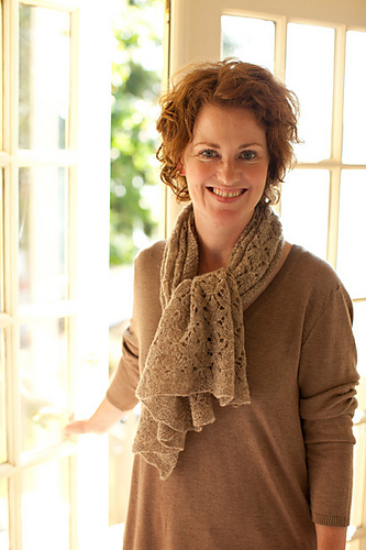 Ravelry: Smocked Lace Wrap & Shrug pattern by Churchmouse Yarns and Teas