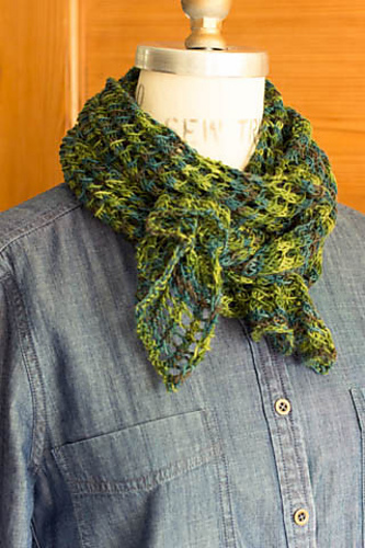 Ravelry: Trellis Lace Scarf pattern by Churchmouse Yarns and Teas