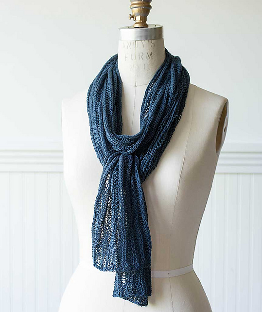 Ravelry: Vertical Drop Stitch Scarf pattern by Churchmouse Yarns and Teas