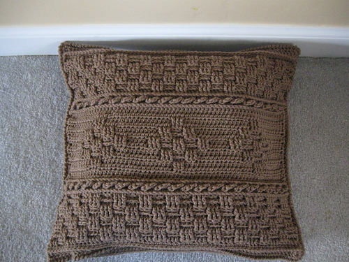 Ravelry: Basketweave Diamond Throw pattern by Bonnie Barker