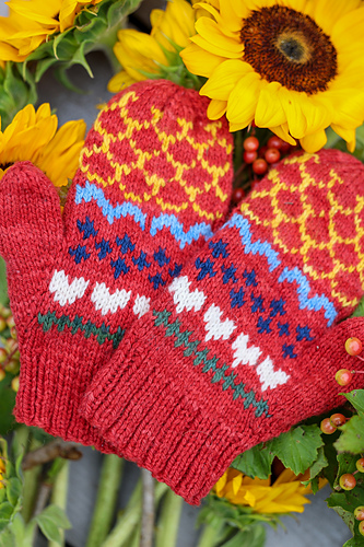 Ravelry: Sunflower Mittens pattern by Cindy Craft