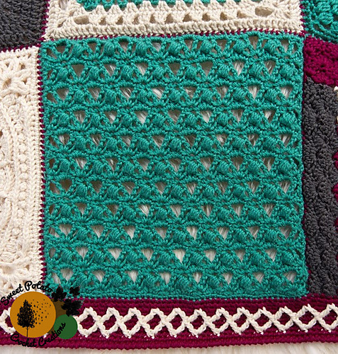 Ravelry: Triangle Trellis Square pattern by Sweet Potato Crochet Creations