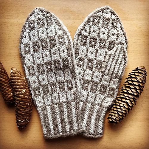 Ravelry: Multi-Pane Mittens pattern by Carolyn Kern