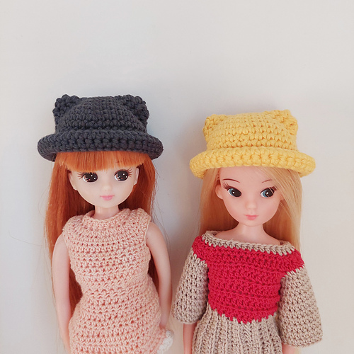 Ravelry: cat hat of repro licca pattern by nim