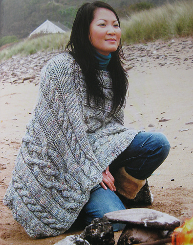 Ravelry: Classic Cabled Poncho pattern by Claire Crompton