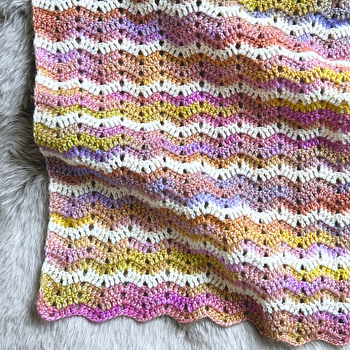 Ravelry: Simple Ripple Baby Blanket pattern by Clare M