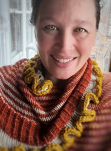 Ravelry: Flamenco Swirl Shawl pattern by Claudia Waite