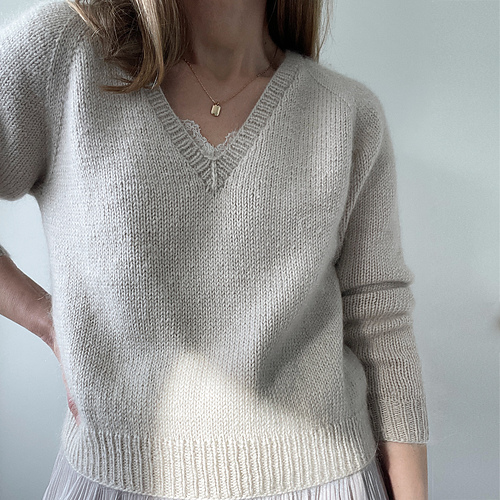 Ravelry: Basic V Neck Pullover pattern by Cleome Smith