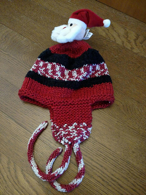 Ravelry: Santa Ear Flap Hat pattern by Nancy McFarlane