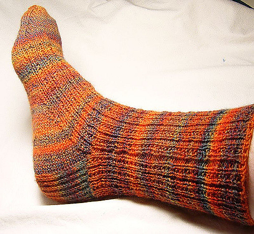Ravelry: Railroad Rib Socks (AC-51) pattern by Evelyn A. Clark