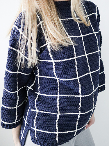 Ravelry: Checkered Sweater pattern by Emilia Johansson