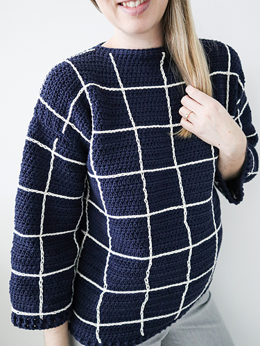 Ravelry: Checkered Sweater pattern by Emilia Johansson