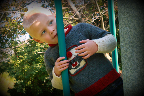 Ravelry: Baby's Sock Monkey Sweater pattern by Nicole Montgomery