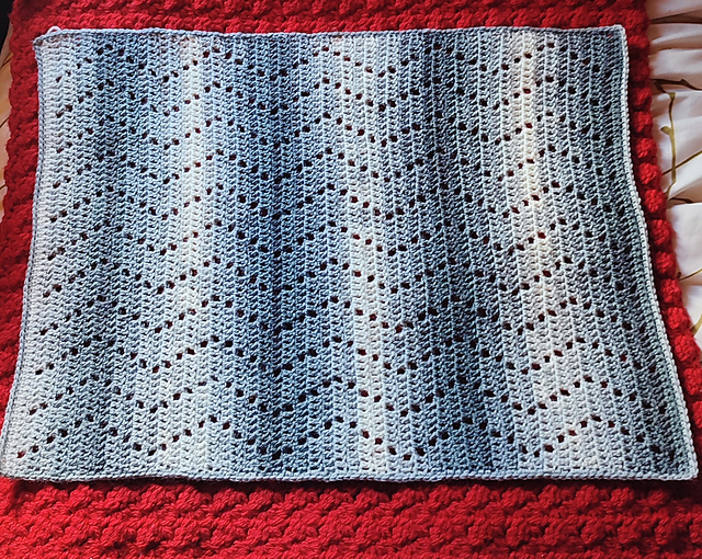 Ravelry: ZigZag Filet dishtowel chart pattern by All Things Knitty