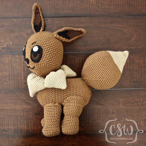Ravelry: Life-size Eevee pattern by Christine Williams