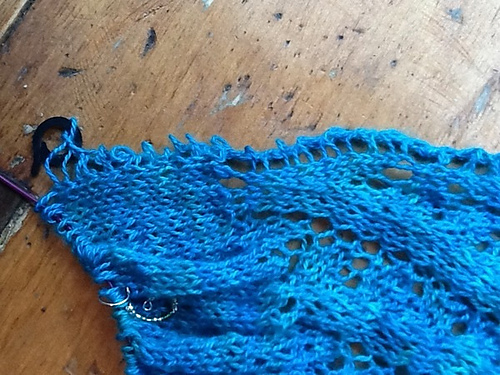 Ravelry: PetiteTannante's Shattered Sun Shawl Store Display