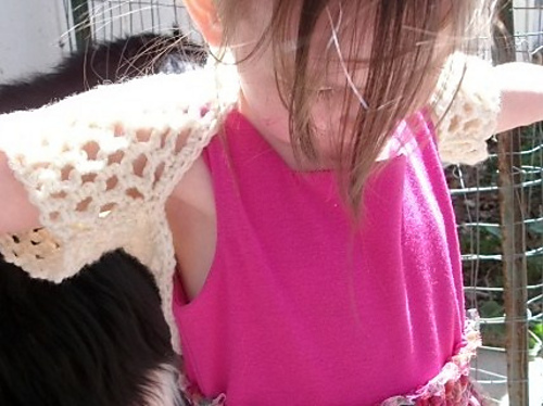Ravelry: Crochet Girls Shrug pattern by Copper Llama Studio