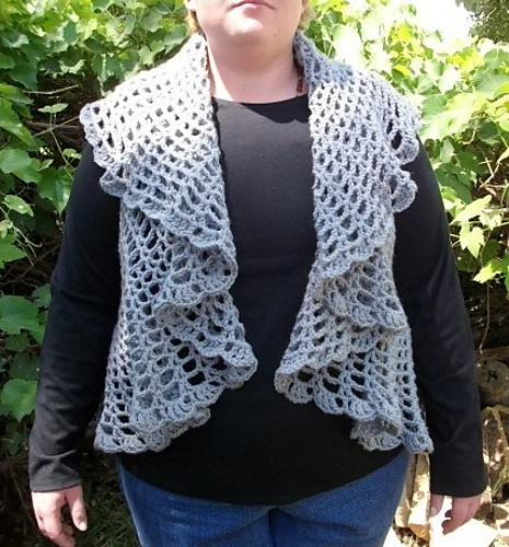 Ravelry: Victorian Style Round Vest pattern by Copper Llama Studio