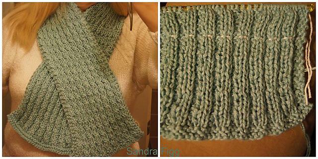 Ravelry: cozyhomelife's Mini Mock Cable Scarf