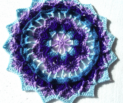 Ravelry: Floral Fantasy Mandala pattern by Augenia (Jenny) Lawson