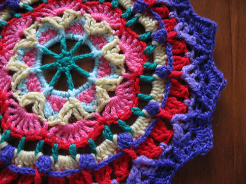 Ravelry: Floral Fantasy Mandala pattern by Augenia (Jenny) Lawson