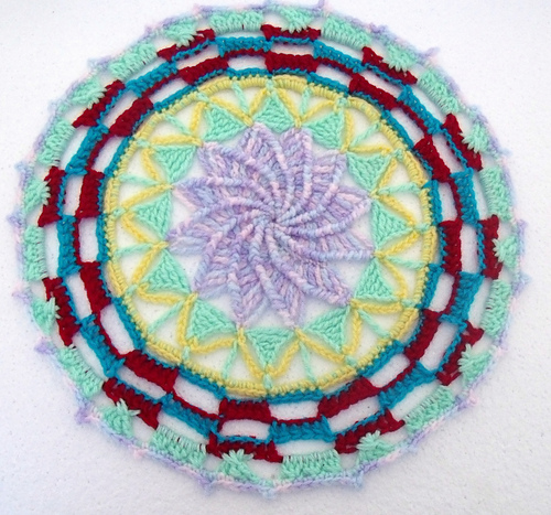 Ravelry: Spiral Geometry Mandala pattern by Augenia (Jenny) Lawson