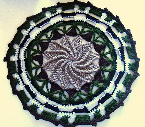 Ravelry: Spiral Geometry Mandala pattern by Augenia (Jenny) Lawson