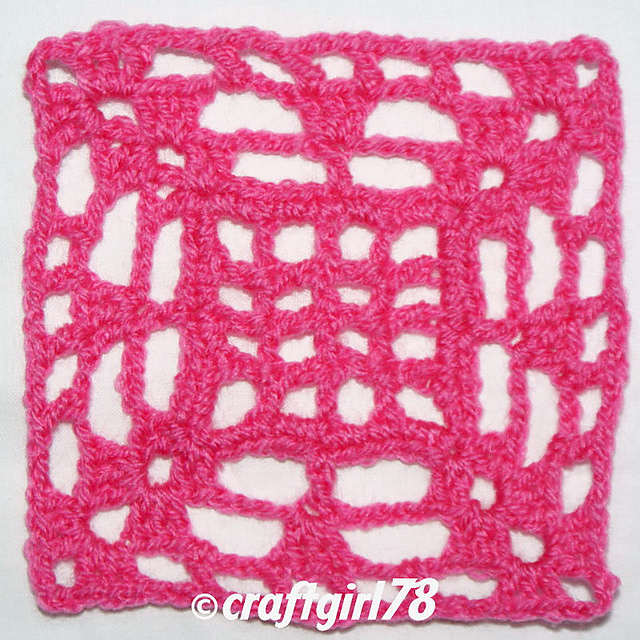 Ravelry: 25 Filet Mesh Square I pattern by Margaret Hubert