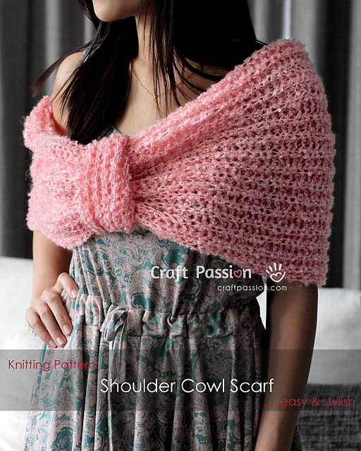 Ravelry: Shoulder Cowl Scarf pattern by Joanne Loh