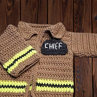 Ravelry: Crochet fireman jacket & set pattern by DWC