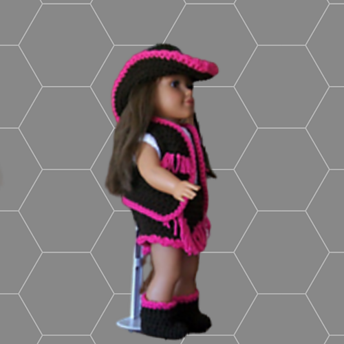 Ravelry: 18" doll cowboy outfit, #101 pattern by DWC