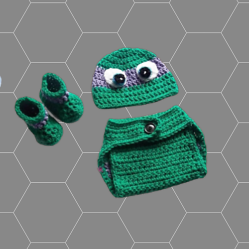 Ravelry: Ninja Turtle Diaper Set, #75 pattern by DWC