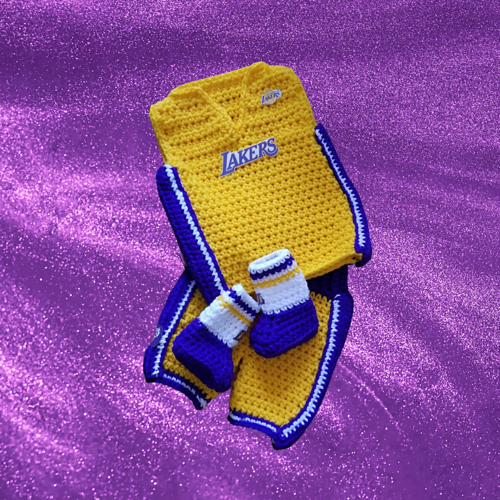 Ravelry: LA Lakers Basketball Outfit pattern by DWC