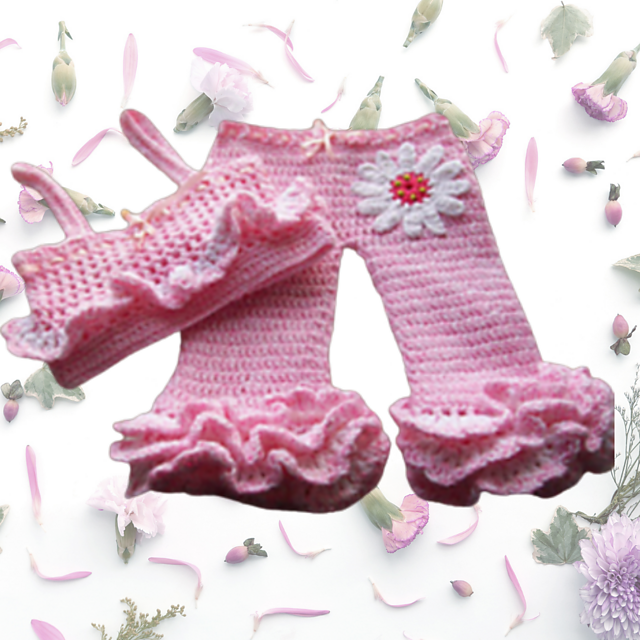 Ravelry: Ruffled Pants, Pants Set, #87 pattern by DWC