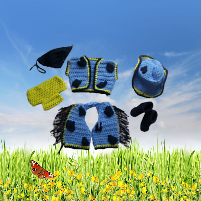 Ravelry: Crochet baby cow chaps, #59 pattern by DWC