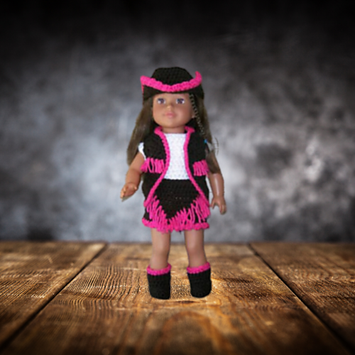 Ravelry: 18" doll cowboy outfit, #101 pattern by DWC