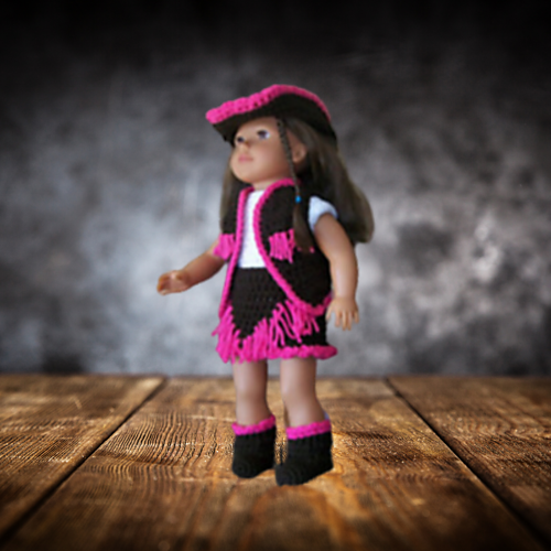 Ravelry: 18" doll cowboy outfit, #101 pattern by DWC