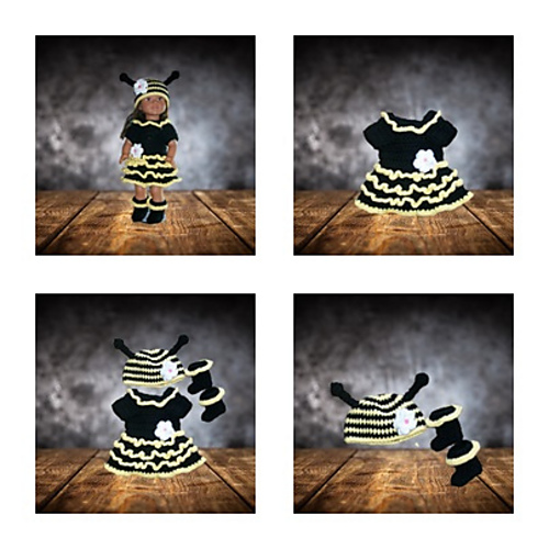 Ravelry: doll dress, #92 pattern by DWC