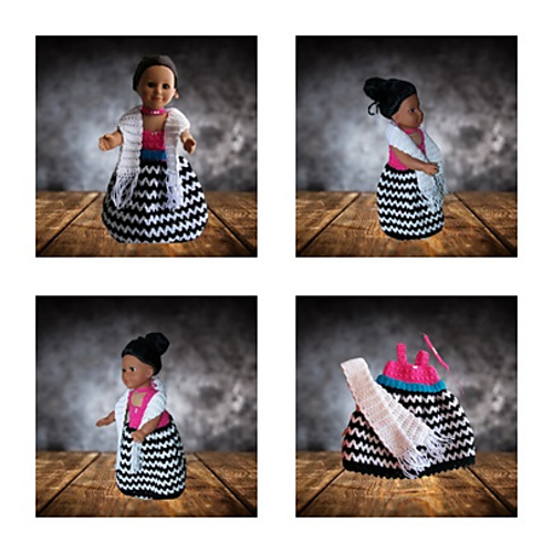 Ravelry: doll dress pattern, #108 pattern by DWC