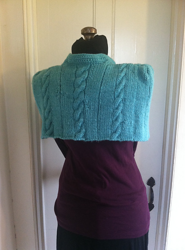 Ravelry: Grandma's Cabled Cape pattern by Crafty Eliza