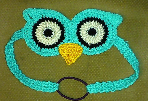 Ravelry: Owl Eye Sleep Mask pattern by Shelley Moore