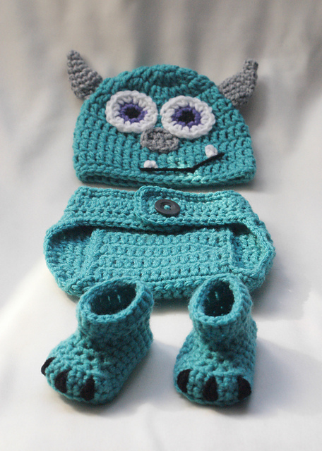 Ravelry: Monsters Inc. Sully Photo Prop Set pattern by Jennifer Lynas