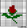 Ravelry: Little rose chart pattern by Craftyville craftyville