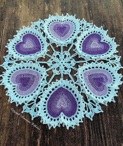 Ravelry: Valentine Heart Doily pattern by Annamarie Wilkerson